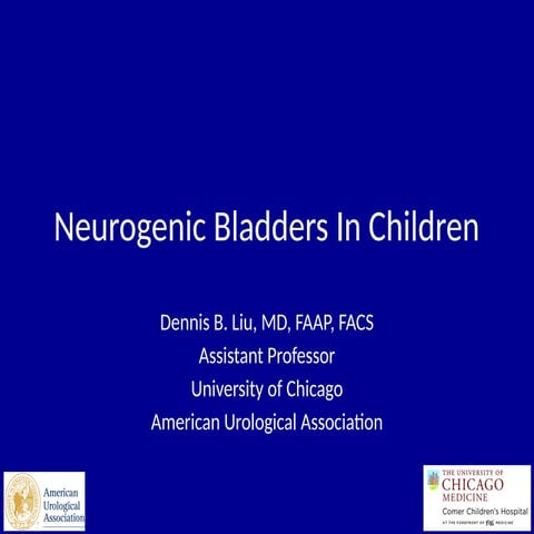Neurogenic Bladder in children as child bladder affect due to nerve ...