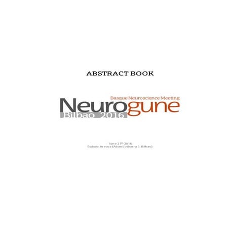 Neurogune2016 Abstract Book | PDF
