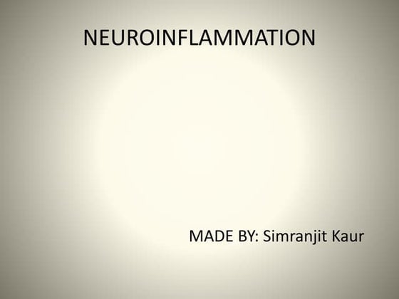 Visualizing the Role of Neuroinflammation in the Pathophysiology and ...