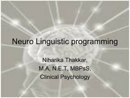 Well being through neuro linguistic programming | PPT