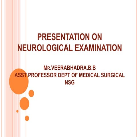 Neurological assessment | PPTX