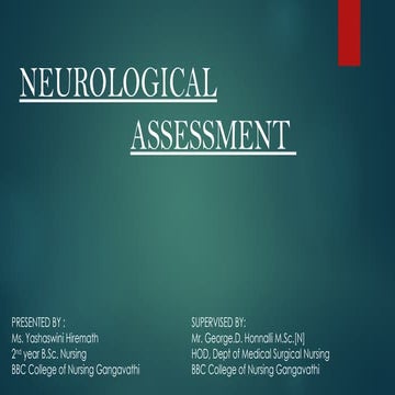 NEUROLOGICAL ASSESSMENT.ppt . | PPT