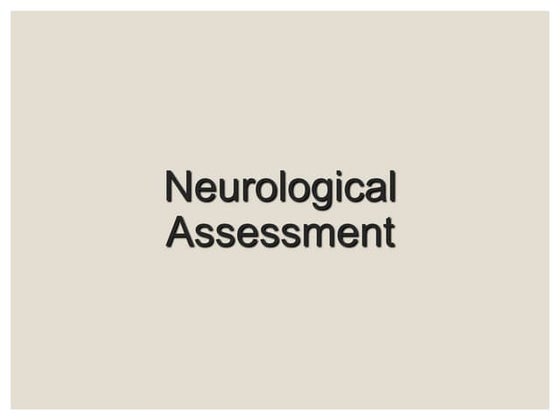 Neurological Assessment (1).pptx physiotherapy | PPT