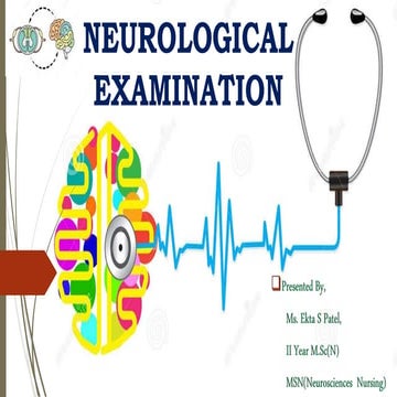 Neurological examination | PPTX