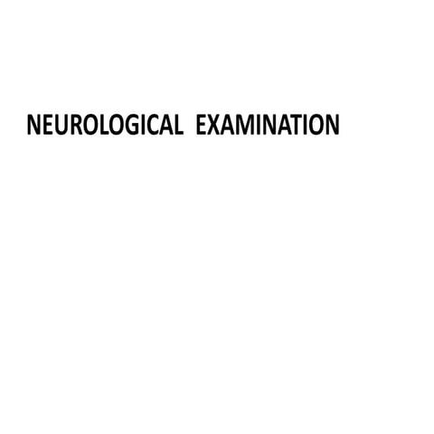 neurological examination | PDF