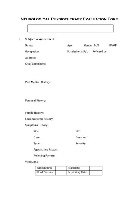 Neuro Proforma | PDF