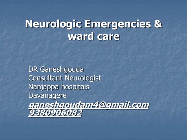 Neuro anaesthesia ppt .pptx | First Aid | Injuries