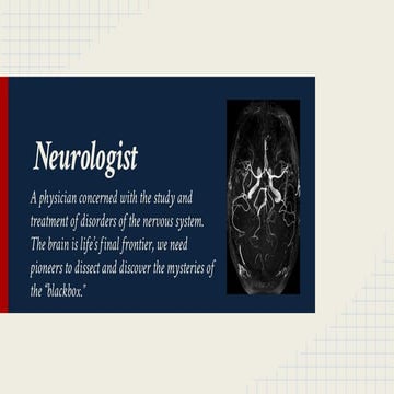 Neurology and Neurolgist powerpoint | PDF