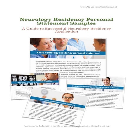 Neurology Residency Personal Statement Samples | PDF