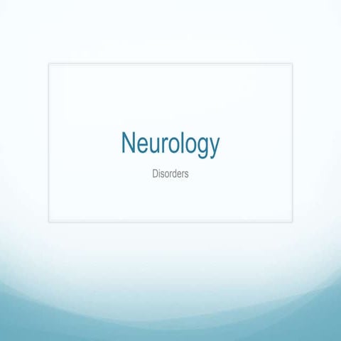 Neurology terms | PPTX