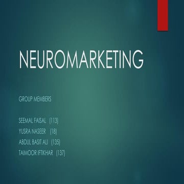 study of NEUROMARKETING for business growth | PDF