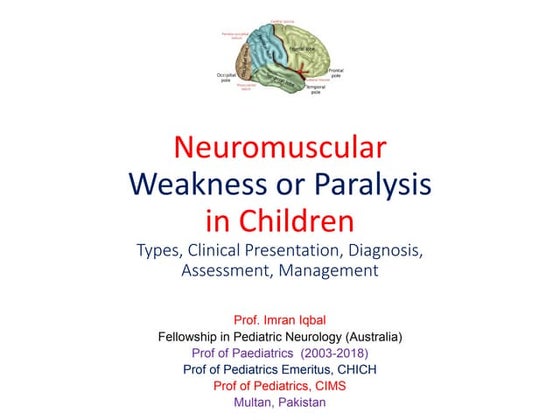 Neuromuscular disorders in children (2) | PPT