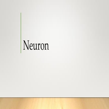 Neuron and its types of the classification | PPTX