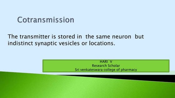 Non adrenergic and Non cholinergic transmission | PPTX | Brain and ...