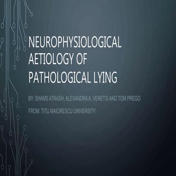 pathological liars (lying theory) | PPTX