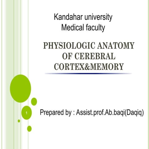 Prefrontal cortex | PPTX