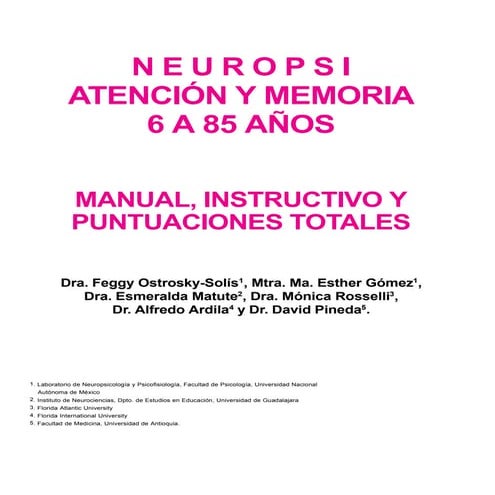Neuropsi | PDF