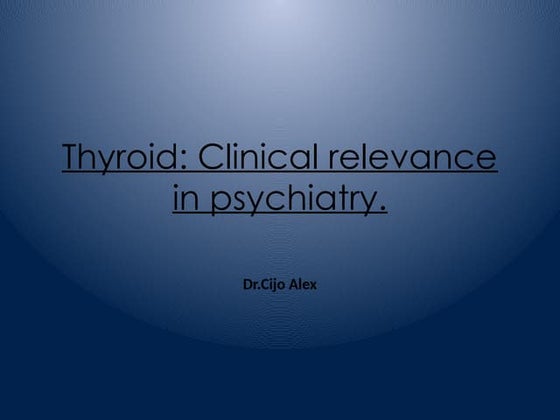 OrganicPsychiatricDisorders.ppt