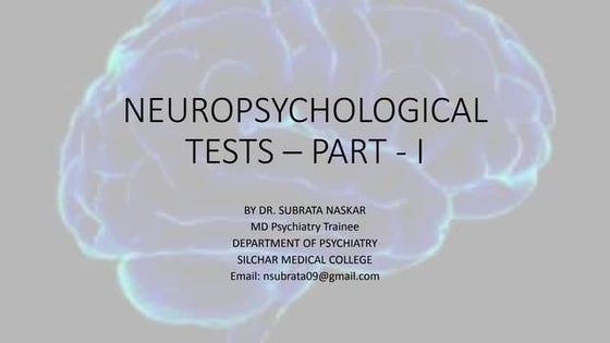 Neuropsychological Assessment | PPT