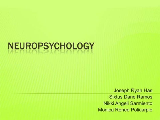 Neuropsychological Assessment | PPT