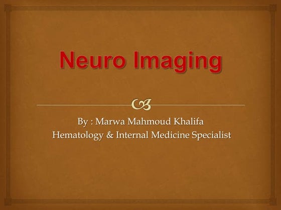 basics of imaging in neurology | PPT