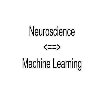 Neuroscience and machine learning | PPT