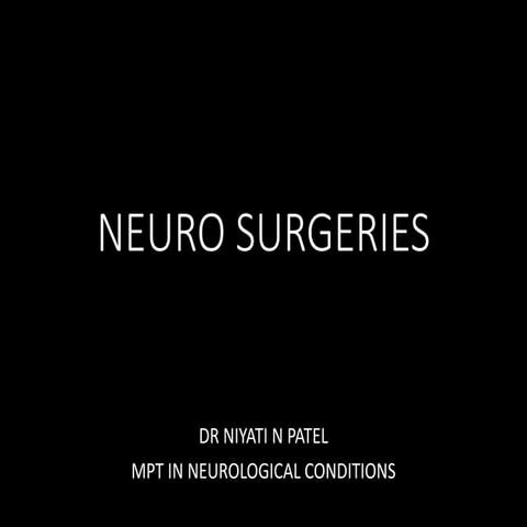 Neuro surgeries (pt) | PDF