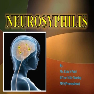 Neurosyphilis