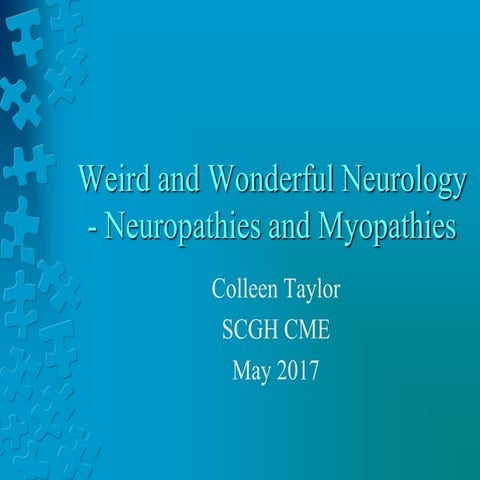 Neuropathies and Myopathies | PPTX