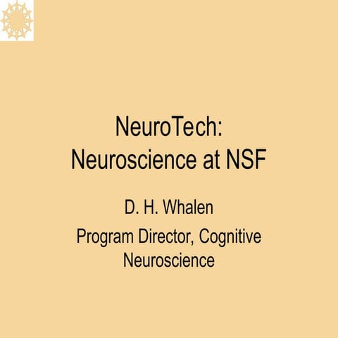 Neuroscience at National Science Foundation | PPT