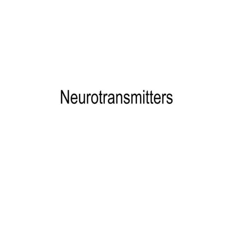 Neurotransmitters | PPT | Brain and Nervous System Disorders | Diseases and Conditions