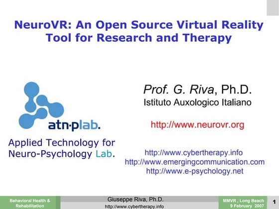 Virtual reality Immersion and Presence in Physiological Measures | PPT