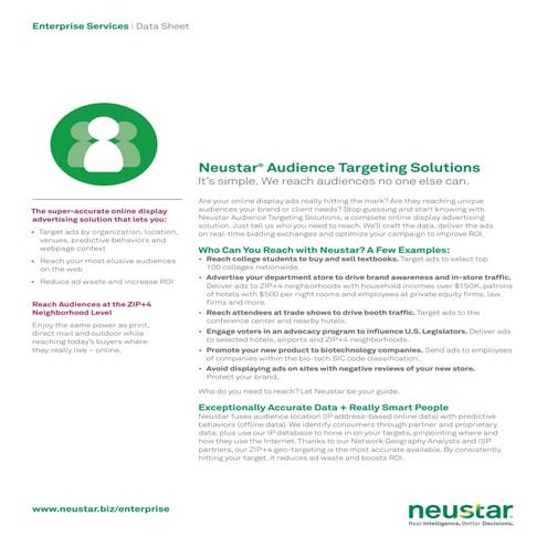Neustar audience-targeting-datasheet | PDF