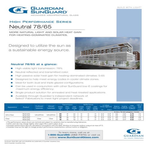 SunGuard SNX 62/27 Triple Silver | PDF