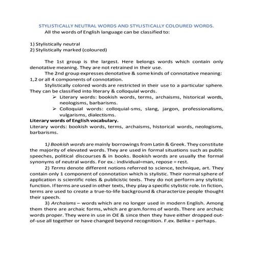 Neutral words | DOCX