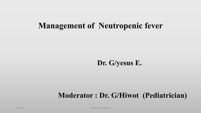 Neutropenic sepsis.pptx