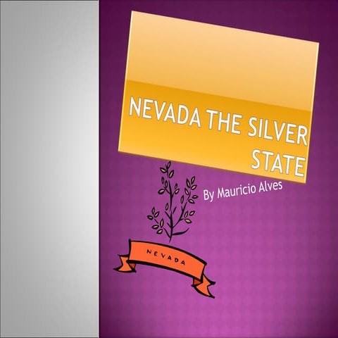 Nevada The Silver State | PPT