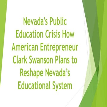 Nevada's Public Education Crisis: How American Entrepreneur Clark ...