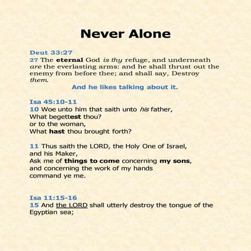 Never Alone | PDF