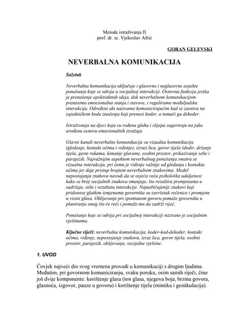 KOMUNIKACIJA i vrste komunikacije koje imamo | PPTX