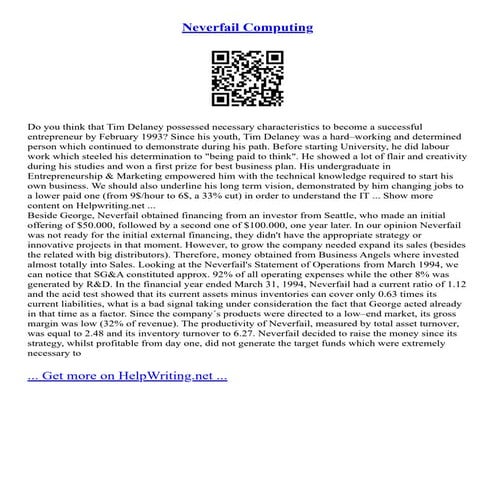 Neverfail Computing | PDF