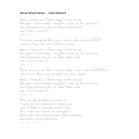 Never shout never | PDF