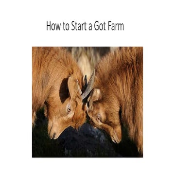 Goat farming | PPTX