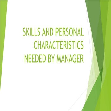 Managerial skills | PPTX