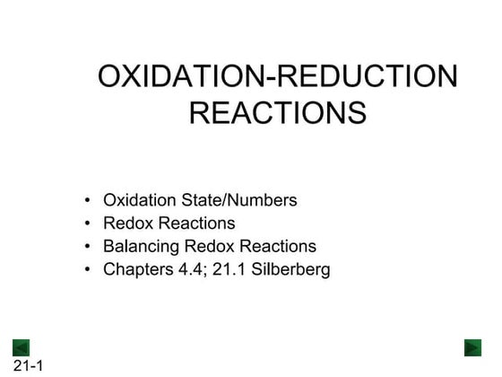 unit-8-redox-reactions.ppt grade 11 redox reactions | PPT