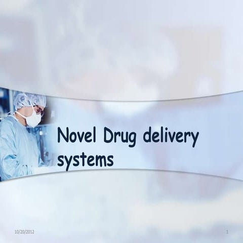 New drug delivery systems | PPTX