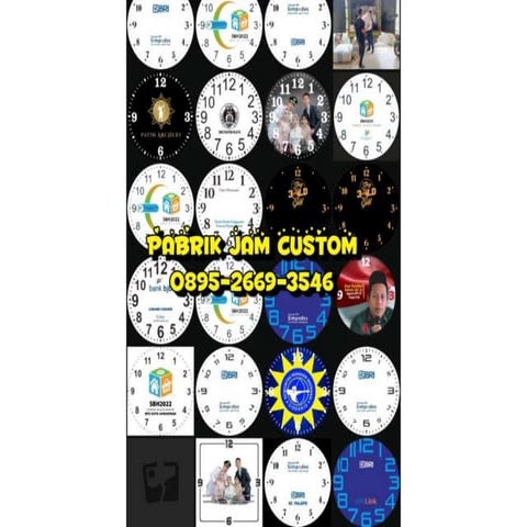 0895-2669-3546 | Jam Dinding Custom Bandung | PPTX