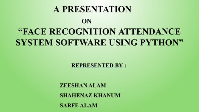 Facial Recognition Attendance System (Synopsis).pptx