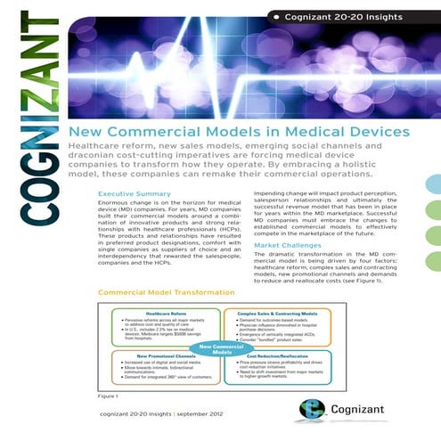 New Commercial Models in Medical Devices | PDF