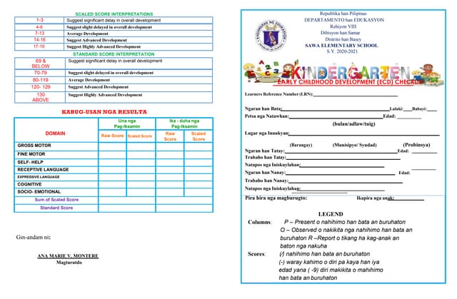 Kindergarten Early Childhood Development Assessment ECCD Presentation.pptx
